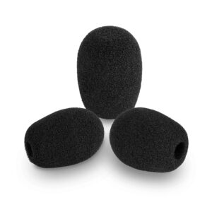 lefxmophy a40 tr pop filter replacement for astro a30 a40 a50 a40tr gaming headset microphone foam windscreen mic cover, 3-pack