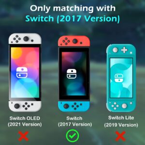 DLseego Switch Skin Sticker Pretty Pattern Full Wrap Skin Protective Film Sticker Design for Switch - Boys and Girls