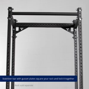 Titan Fitness T-3 Series Crossmember with Gussets, 2" x 3" Stabilizer Bar Power Rack Connector