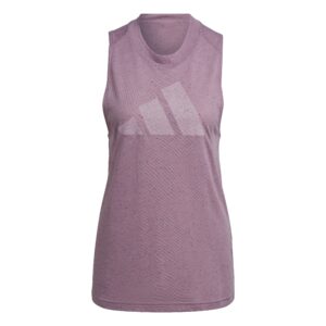 adidas women's winners 3.0 tank, magic mauve melange, x-small