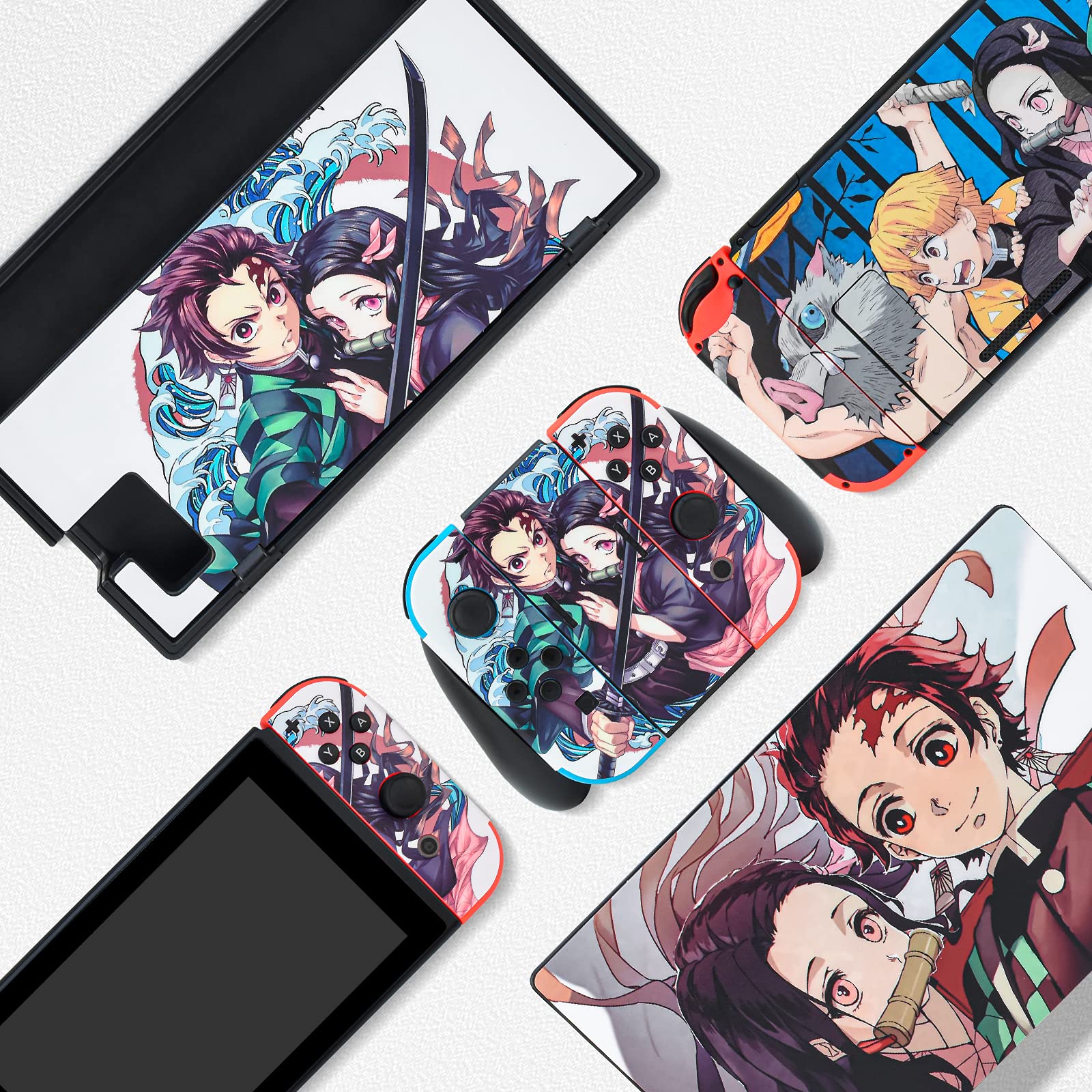 DLseego Switch Skin Sticker Pretty Pattern Full Wrap Skin Protective Film Sticker Design for Switch - Boys and Girls