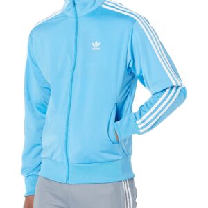 adidas Originals Men's Adicolor Classics Firebird Track Jacket, Sky Rush, Large