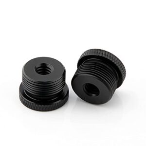 savita 2pcs mic foot adapter screw thread adapter 1/4 female to 5/8 male tripod screw adapter for camera monitor microphone stand