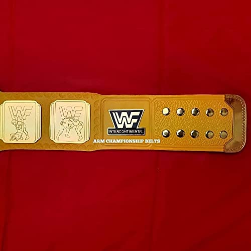 Intercontinental Championship Belt Yellow Leather Belt