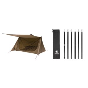 onetigris backwoods bungalow 2.0 + tent poles (1.25m)