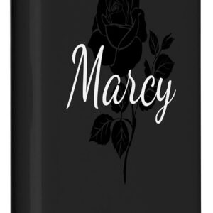 Galaxy S10+ Marcy - Custom Black Rose Phone Cover Gray Personalized Case