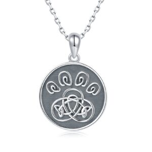 925-sterling-silver cute-animal cow necklace for women - white gold plated cute cow pendant necklaces with enamel for cow print jewelry christmas gifts for (dancing cow) (cow) (cow) (celtic-knot dog)