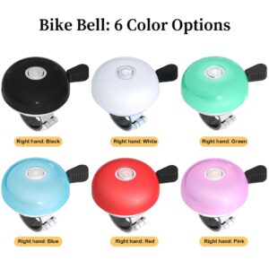 Greallthy Bike Bell Classic Bike Bells for Adults Kids, Bicycle Bell for Handlebars Adult, Loud Sound Beach Cruiser Mountain Bike Bell Accessories.