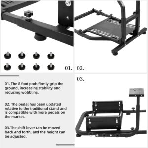 Marada G29 Compact Racing Simulator Stand Tilt-Adjustable Fits for G29 G920 G923 T300RS T150,Cozier Sim Steering Wheel Stand,Wheel, Pedals & Seat Not Included