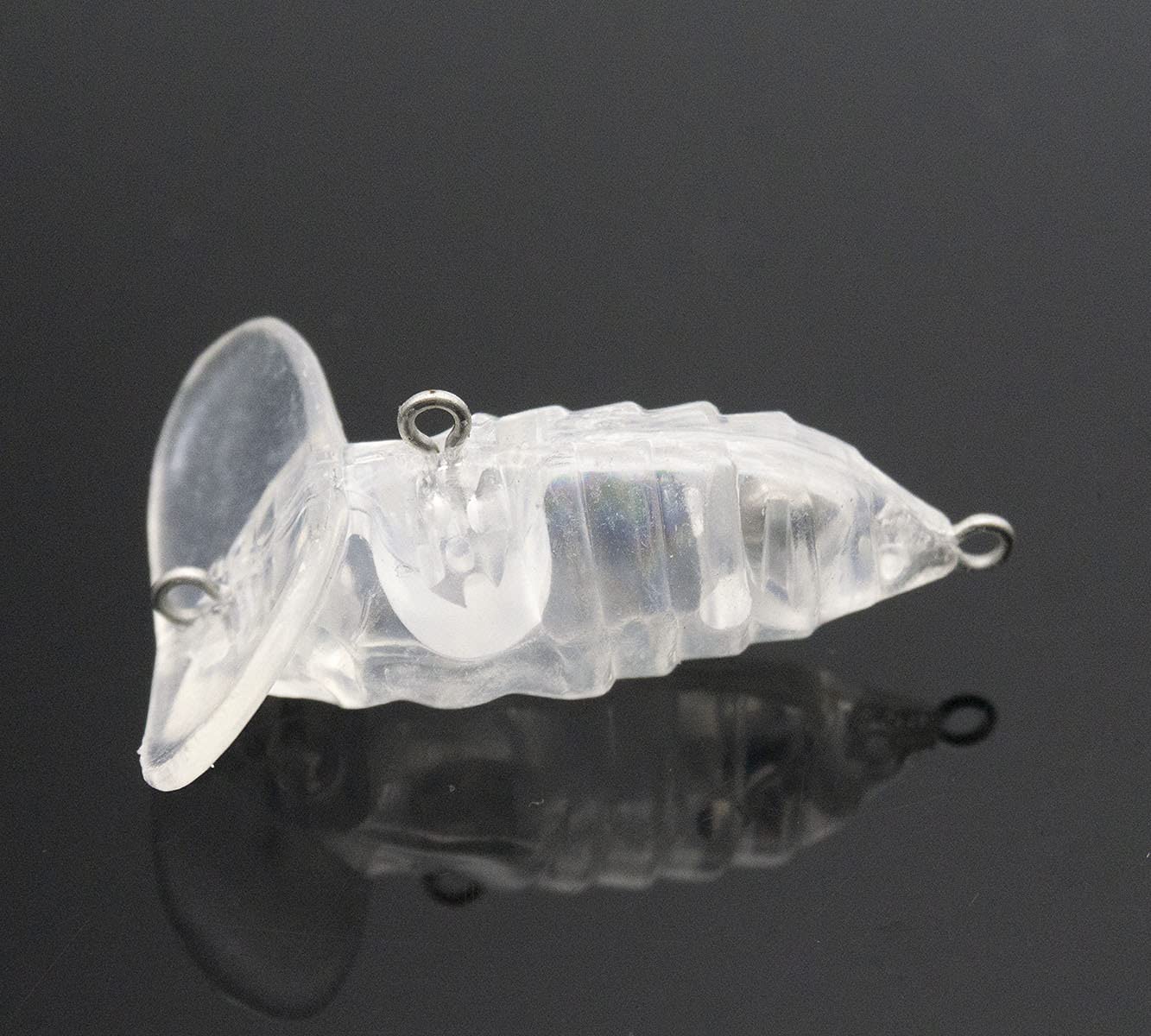 10PCS Unpainted Lure Blanks 2.8g 4.2cm with 3mm Free Fishing Eye Crankbait Simulation Blank Body Clear Hard Baits Trout Salmon Minnow Lure Popper Lures Topwater Freshwater 3mm 8061