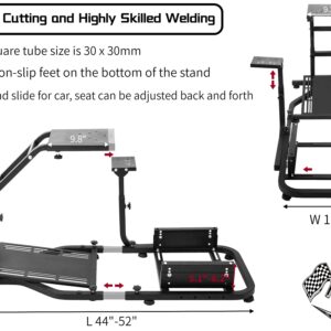 Marada G29 Compact Racing Simulator Stand Tilt-Adjustable Fits for G29 G920 G923 T300RS T150,Cozier Sim Steering Wheel Stand,Wheel, Pedals & Seat Not Included