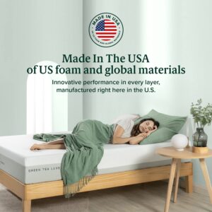 ZINUS 10 Inch Green Tea Luxe Memory Foam Mattress, Full, Pressure Relieving, CertiPUR-US Certified, Mattress in A Box, All-New, Made in USA