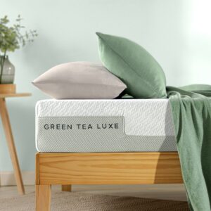 zinus 8 inch green tea luxe memory foam mattress, full, pressure relieving, certipur-us certified, mattress in a box, all-new, made in usa