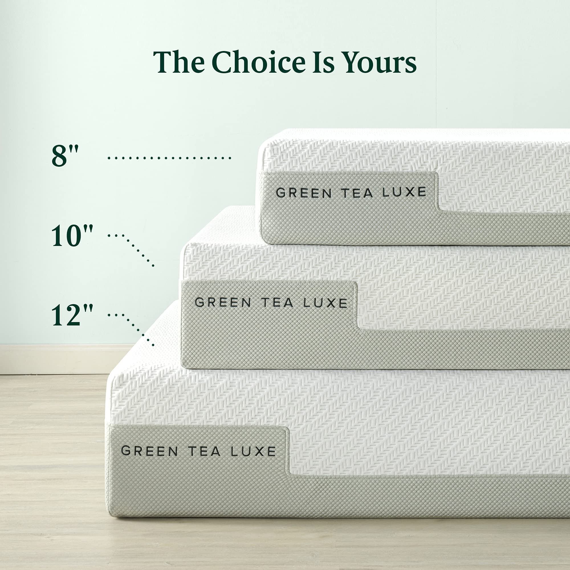 ZINUS 10 Inch Green Tea Luxe Memory Foam Mattress, Full, Pressure Relieving, CertiPUR-US Certified, Mattress in A Box, All-New, Made in USA