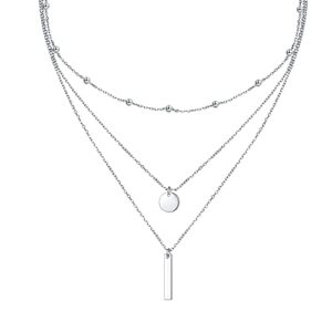 daochong s925 sterling silver multilayer layered triple long chain pendant necklace for women jewelry y-necklace