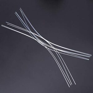 HELYZQ 10 Pcs/Set Fishing Float Tail DIY Floats Hollow 0.8/1/1.2mm Inner Diameter Thicken Tackle Tube Transparent Rigging Accessories