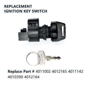 Ignition Key Switch Compatible with Polaris Sportsman 400 500 570 600 700 800 Ranger 400 425 500 570 700 800 900 1000 RZR 570 800 900 XP 1000 Replace 4011002 4012165 Off/on/Start 3 Position