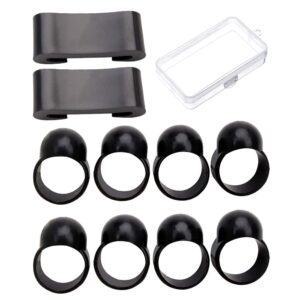 milisten 10pcs steel tongue drum finger sleeves silicone drum finger pick knocking playing finger cover drumstick holder storage box for percussion instrument handpan