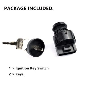 Ignition Key Switch Compatible with Polaris Sportsman 400 500 570 600 700 800 Ranger 400 425 500 570 700 800 900 1000 RZR 570 800 900 XP 1000 Replace 4011002 4012165 Off/on/Start 3 Position