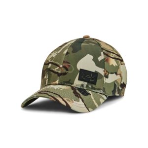 under armour men's storm camo stretch hat , ua forest 2.0 camo (988)/black, large/x-large