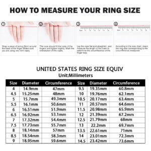 EAMTI 3CT 925 Sterling Silver Engagement Rings Oval Cut Cubic Zirconia CZ Wedding Promise Rings for Her Stunning Wedding Bands for Women Size 8