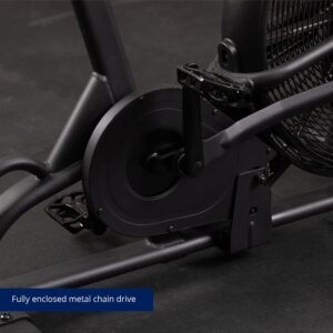 Titan Fitness Fan Bike 50.25 in. x 20.375 in. 111 lb. Heavy Duty Steel Removable Fan Guard LCD Console Display