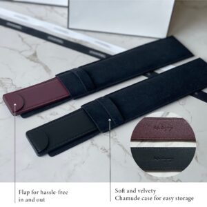 WOC Shaper, Made With Italian Leather, Base Shaper, Saver and Insert for Wallet on Chain Bags, Full Grain Italian Leather (Wine)