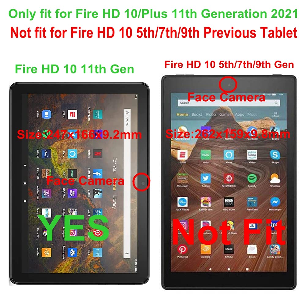 Famavala Shell Case Cover for 10.1" All-New Fire HD 10 / Fire HD 10 Plus Tablet [11th Generation, 2021 Release] (LuckyTree)