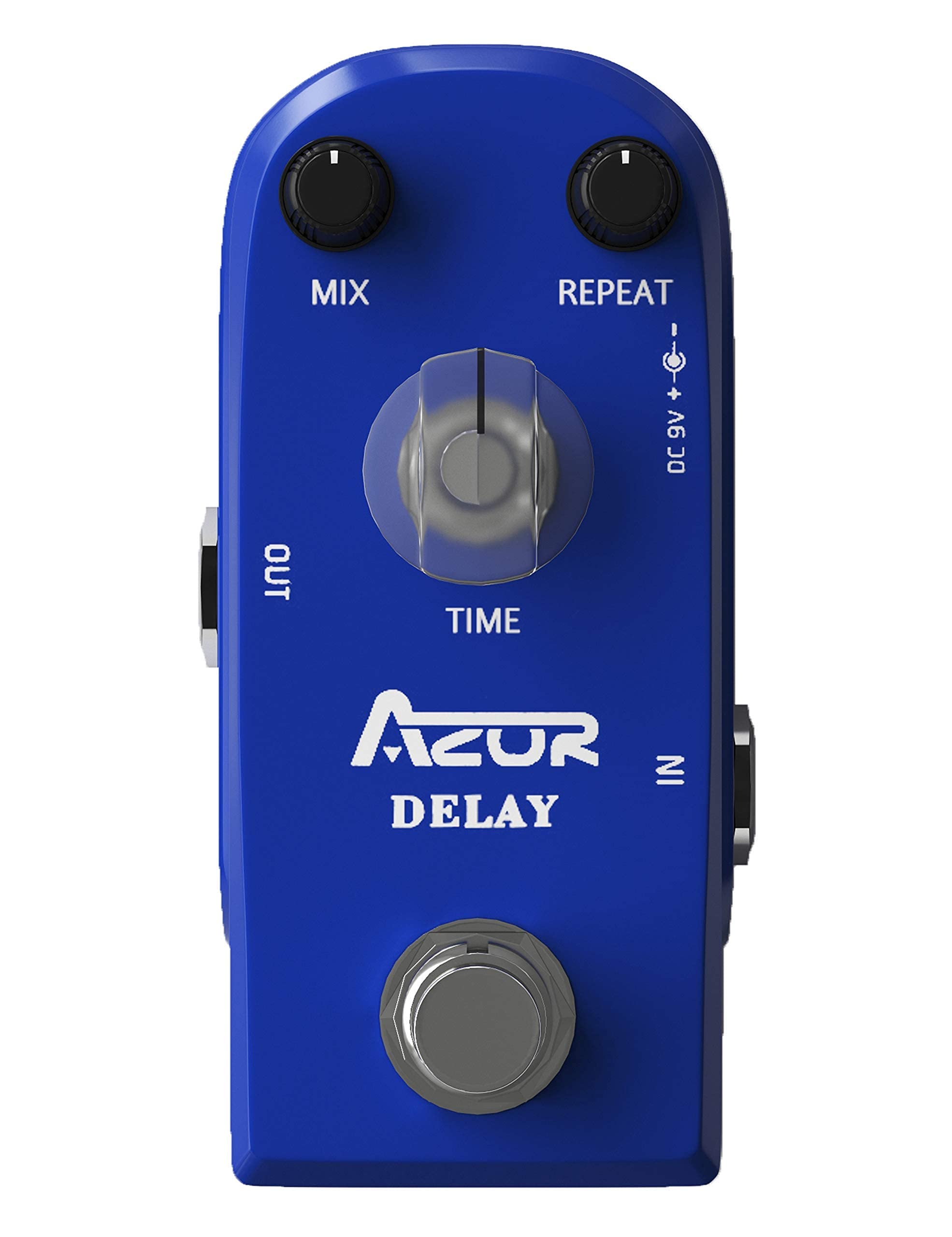 AZOR Pedal Power Adapter with Guitar Dealy Pedal, Vintage Analog Delay Guitar Effect Pedal with True Bypass Pedal, Vintage Analog Delay Guitar Effect Pedal with True Bypass