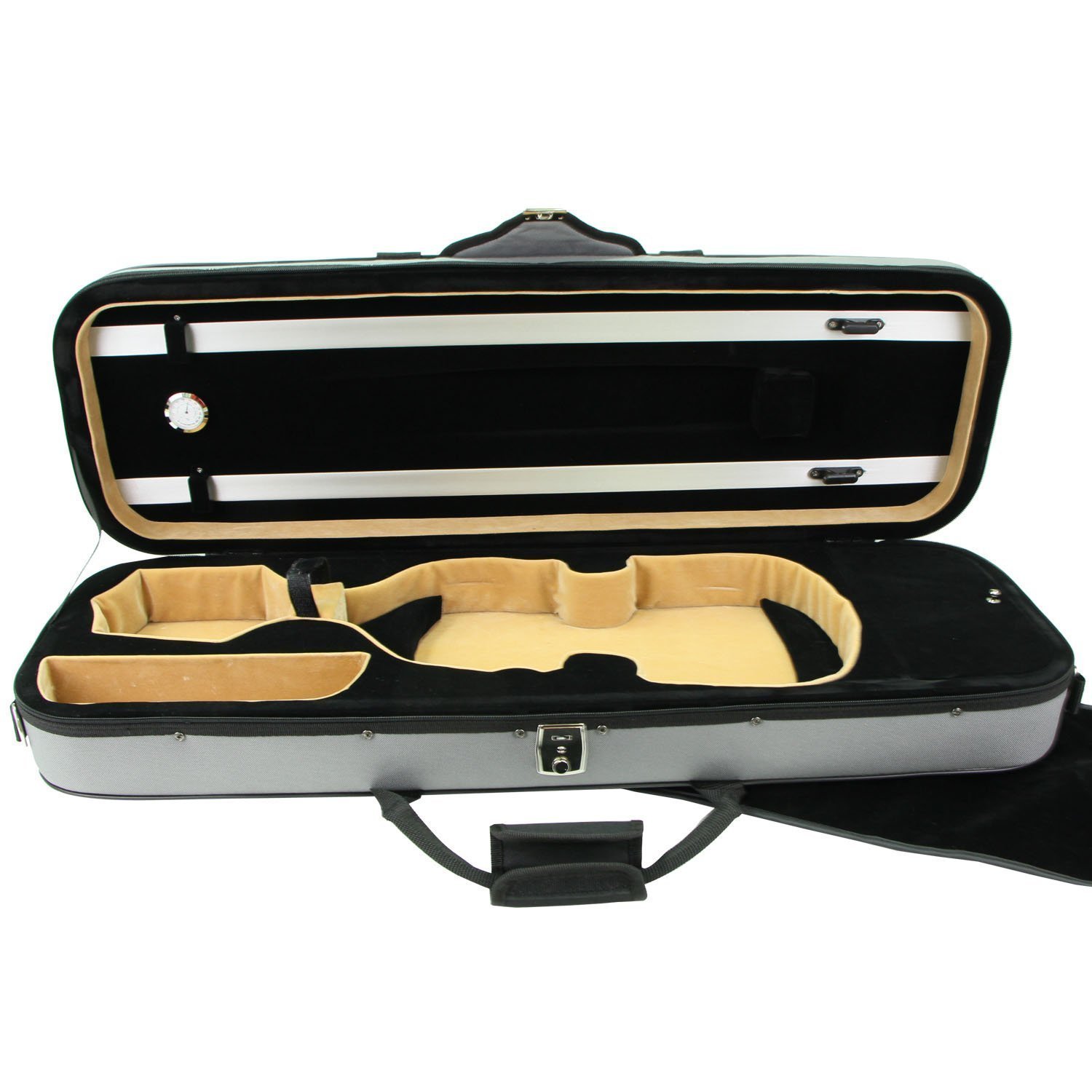 D Z Strad Model 220 Violin with Dominant strings, bow, case, rosin and shoulder rest - Open Clear Tone (4/4 - Size)