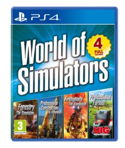 world of simulators - forestry, firefighters, pro farmer, pro construction (ps4)