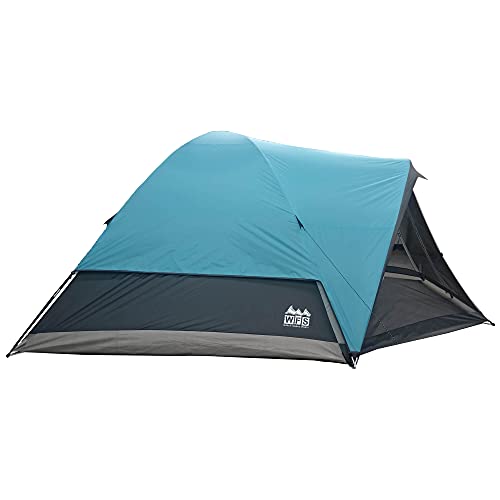 WFS Colter Bay 6 Person Camping Tent, Teal/Grey