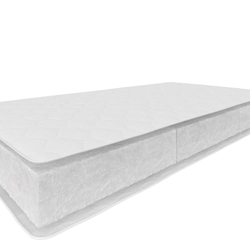 DHP Sleep Essential 6 Inch Firm Twin Size Mattress, GREENGUARD Gold Certified, High Density Polyester Fill, Ideal for Bunk Beds