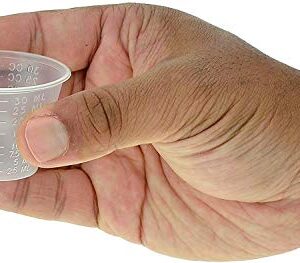 [500 Count - 1 oz.] Perfect Stix Disposable Graduated Plastic Medicine Cups - 1 Ounce Cups with Measurements, Dosage Measure-for Mixed Pills, Medication Measuring, Resin Mixing, Mouthwash