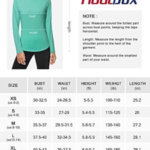 (Size:XL) 2 Pack Womens Long Sleeve UV Sun Shirts UPF 50+ Workout Swim Rash Guard Tops