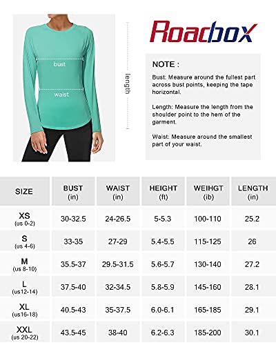 (Size:XL) 2 Pack Womens Long Sleeve UV Sun Shirts UPF 50+ Workout Swim Rash Guard Tops