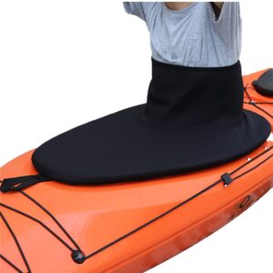 nu black kayak spray skirt universal neoprene spray skirt suitable size 9052cm/35.420.47 inch or less