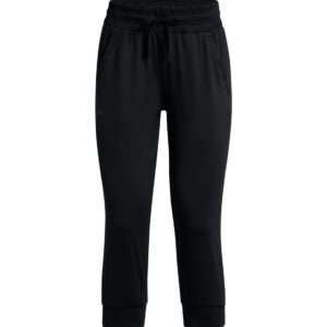 Under Armour Women's HeatGear Armour Capri, Black (001)/Jet Gray, Medium