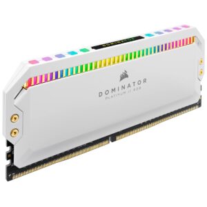 CORSAIR Dominator Platinum RGB 32GB (2x16GB) DDR4 3200 (PC4-25600) C16 1.35V Desktop Memory - White