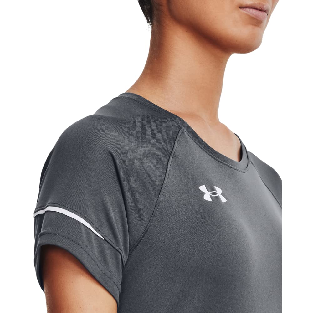 Under Armour Women's Golazo 3.0 Jersey, Pitch Gray (012)/White, Large