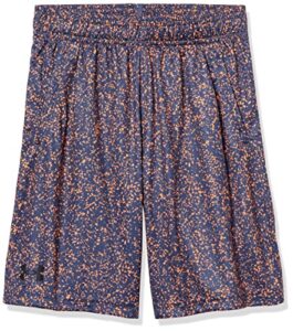 under armour boys' renegade 3.0 printed shorts, utility blue (496)/black, youth medium