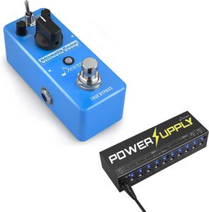 donner compressor pedal and guitar power supply 10 isolated dc output for 9v/12v/18v effect pedal