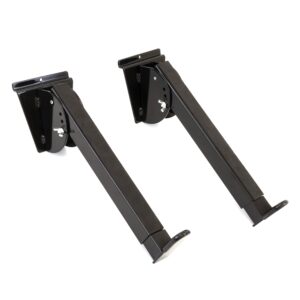 heavy-duty steel slatwall keyboard arms (pair), telescoping arms from 12" to 18" and downward angle is adjustable to 15°, 30°, and 45° - manufacturer direct - (quantity 1) (1, black)