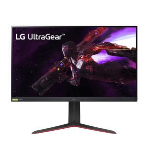 LG 32GP850-B 32-inch QHD (2560 x 1440) UltraGear Gaming Monitor, Nano IPS, 165Hz, 1ms, G-Sync, AMD FreeSync Premium, HDR10, HDMI, DisplayPort, Tilt/Height/Pivot Stand, 3-Side Borderless Design, Black