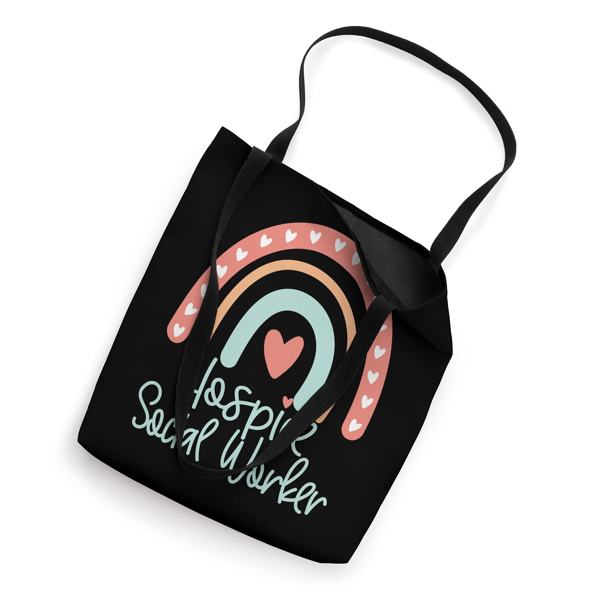 Hospice Social Worker Work Boho Rainbow Tote Bag