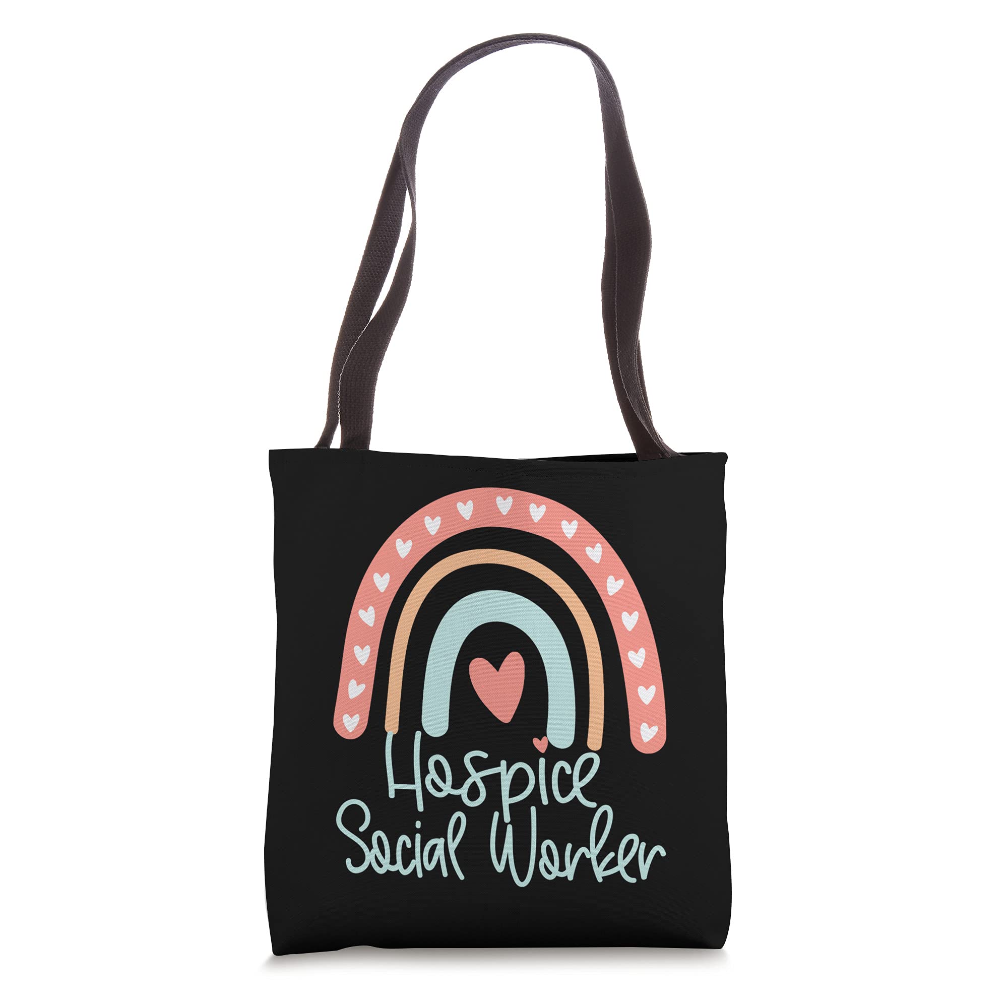 Hospice Social Worker Work Boho Rainbow Tote Bag