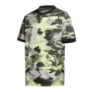 nike sportswear mesh short-sleeve hype hike camo shirt medium