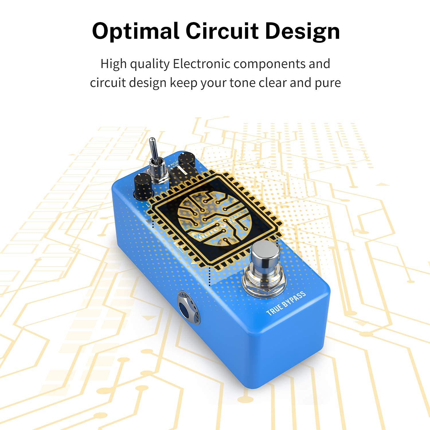 Donner Compressor Pedal and Guitar Power Supply 10 Isolated DC Output for 9V/12V/18V Effect Pedal