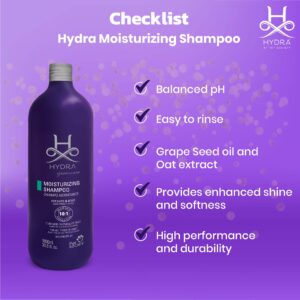 Hydra Professional Moisturizing Dog Shampoo, Oatmeal Bath for Dogs and Cats, Pet Wash for All Breeds and Coat Types, Promotes Healthy Skin and Coats