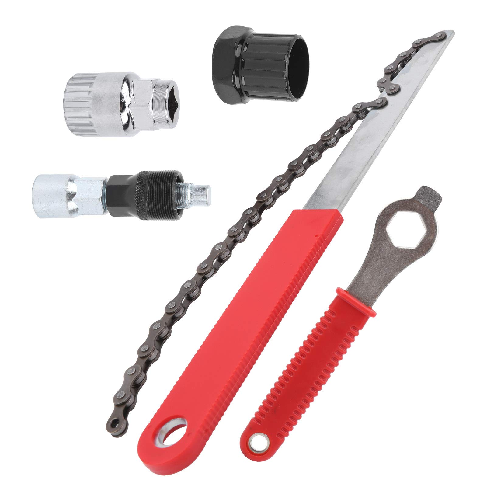 Demeras Bicycle Repair Wrench Tool Kits Installation Remove Outdoor Cycling Maintenance Carbon Steel Cassette Tools Set for Road Mountain Bikes